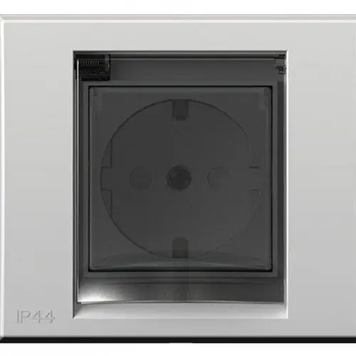 Priključnica dvopolna sa poklopcem 2p+e 16a, Sa plastičnim jezgrom Primera 842811