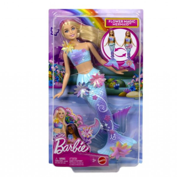 Barbie magična cvetna sirena - plavuša