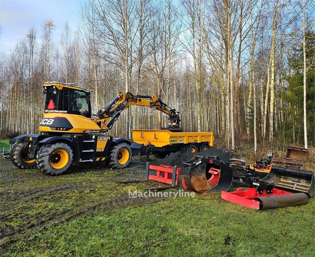 JCB Hydradig 110WT 4F, Engcon, Rasvari bager točkaš