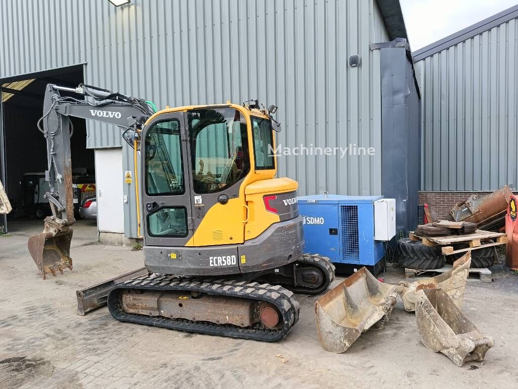 Volvo ECR 58 D rups graafmachine tracked excavator bagge mini bager