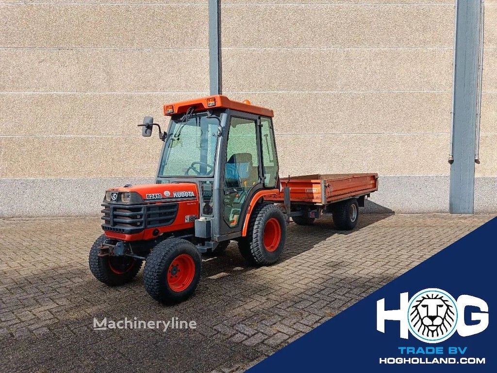 Kubota B2410 met Nimos Kipper električni tegljač