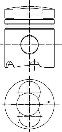 Kolbenschmidt 04159597 100004153961 klip za Deutz viljuškara