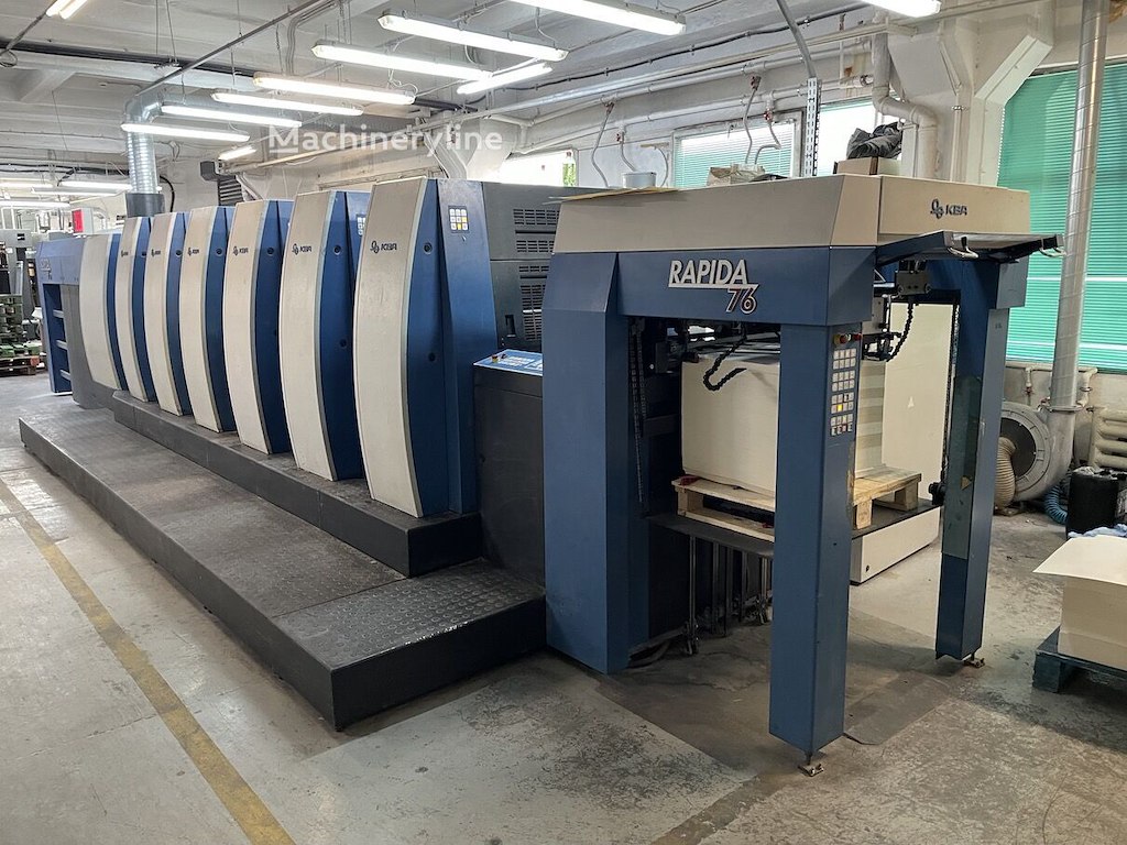 KBA Rapida 76-5+L SAPC ALV2 UV ofset mašina