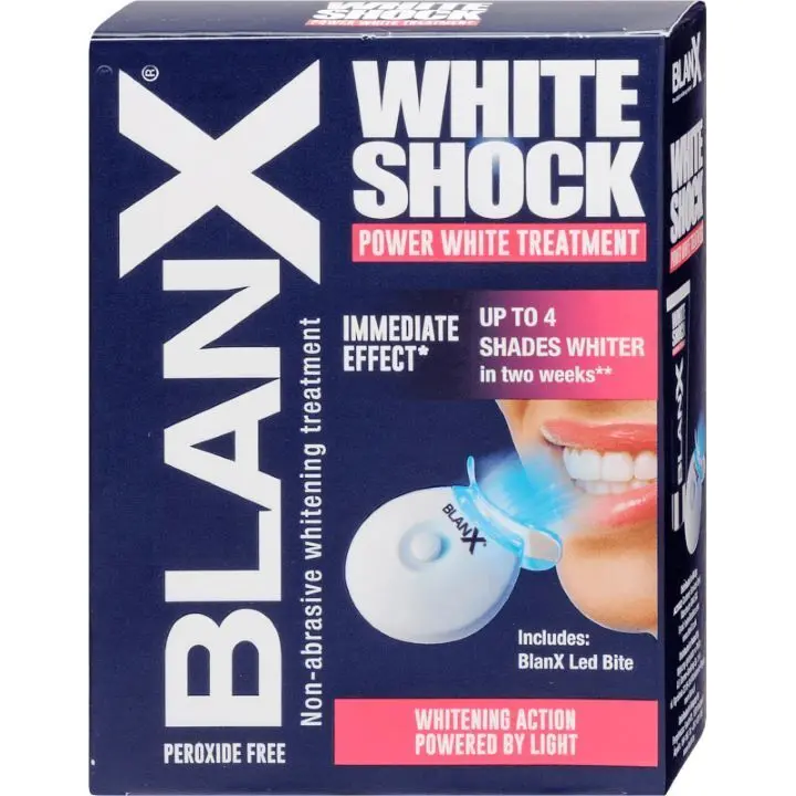 BLANX Set za izbeljivanje zuba White Shock + Led Bite, 50 ml