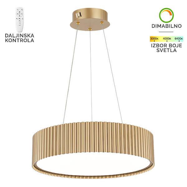 LED Visilica 2095-67 Zlatna