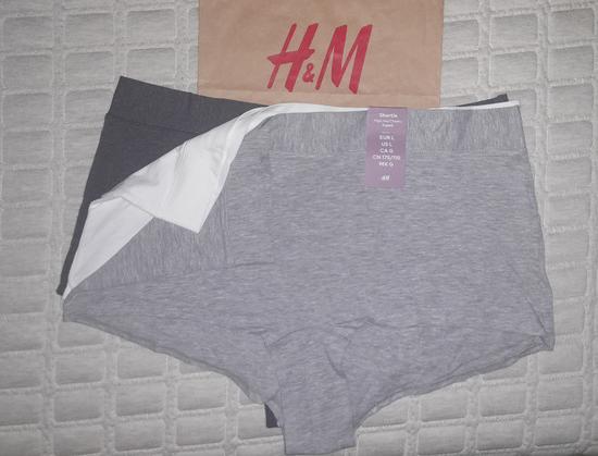 H&M 3kom bele,sive bokserice pamuk NOVO!%