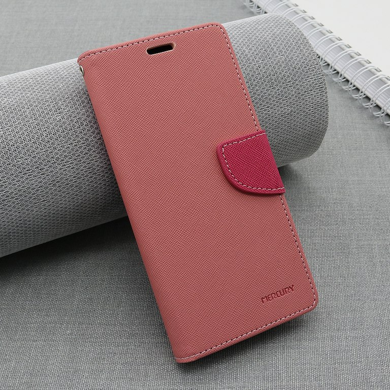 Zastitna maska (futrola) na preklop (bi fold) MERCURY - Huawei Honor 400 Lite pink (MS)
