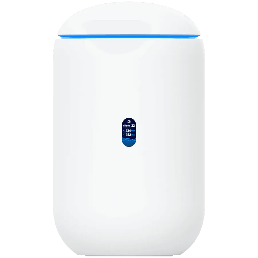 Ubiquiti UniFi UDR7-EU Dream Router 7 Desktop 10G Cloud Gateway with integrated WiFi 7, PoE switch, microSD storage, and full UniFi application support, 10G SFP+ and (1) 2.5 GbE RJ45 WAN port, 64 ...