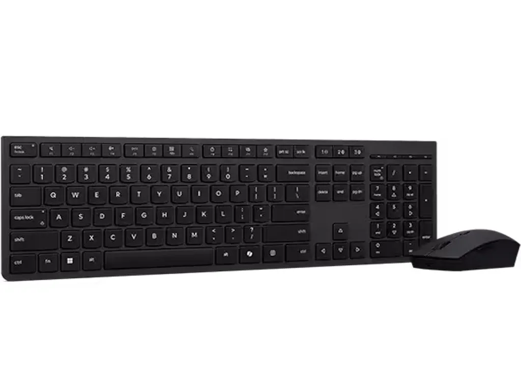 Lenovo Professional Wireless Rechargeable Keyboard and Mouse Combo AI - US English