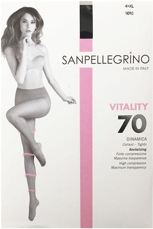 Sanpelegrino hulahopke, model Dinamica 70 Vitality, crna boja