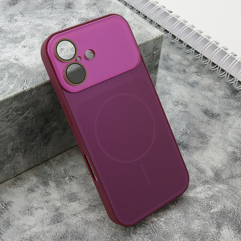 Zastitna maska (futrola) COLOR METAL MagSafe II - iPhone 17 roze (MS)