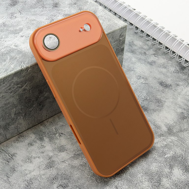 Zastitna maska (futrola) COLOR METAL MagSafe II - iPhone 17 Air narandzasta (MS)
