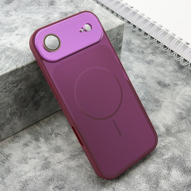 Zastitna maska (futrola) COLOR METAL MagSafe II - iPhone 17 Air roze (MS)