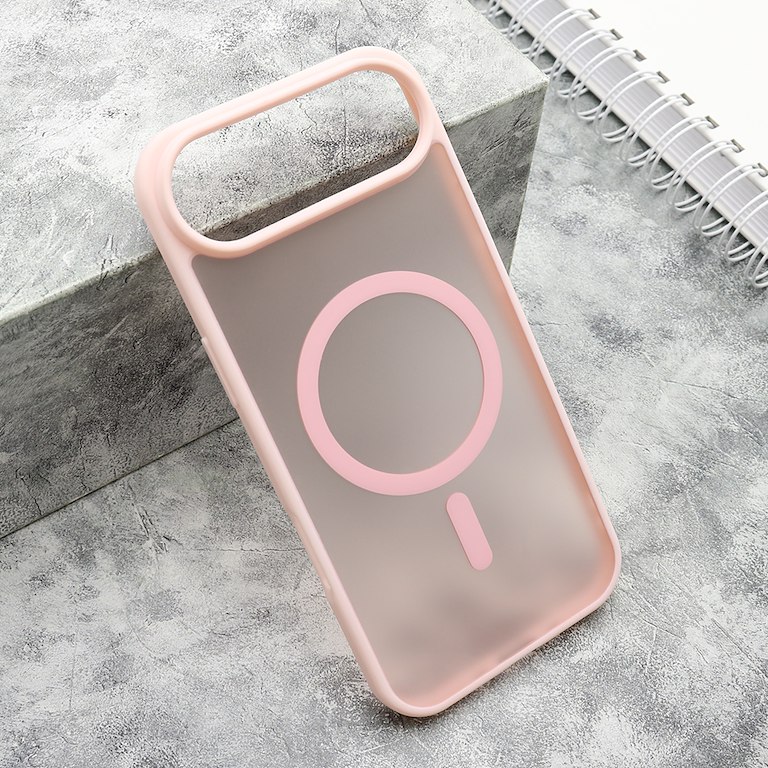 Zastitna maska (futrola) SILKY MagSafe - iPhone 17 Air roze (MS)