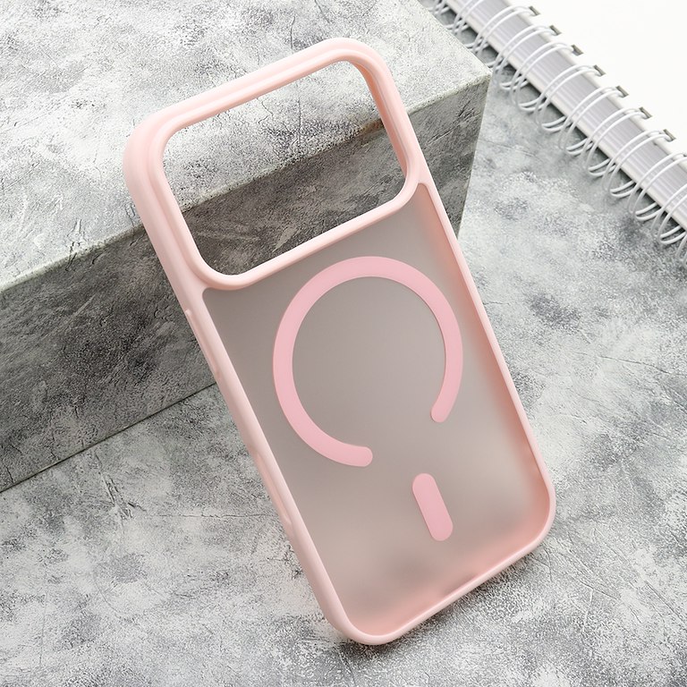 Zastitna maska (futrola) SILKY MagSafe mat - iPhone 17 Pro roze (MS)