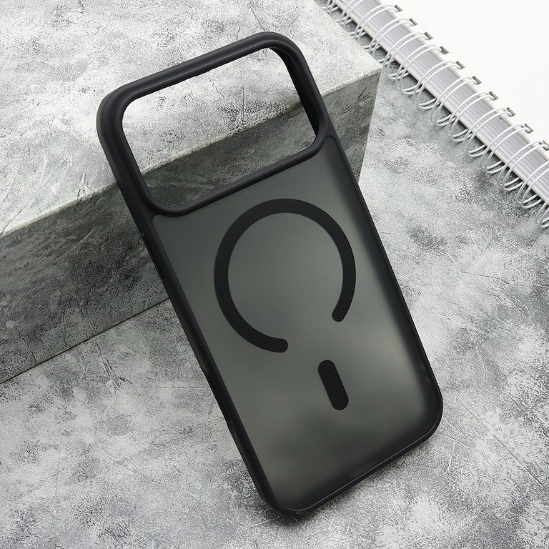 Zastitna maska (futrola) SILKY MagSafe mat - iphone 17 Pro Max (6.9) crna (MS)