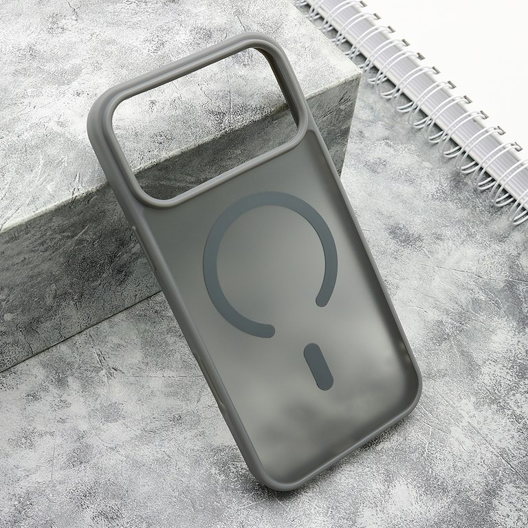 Zastitna maska (futrola) SILKY MagSafe mat - iphone 17 Pro Max (6.9) siva (MS)