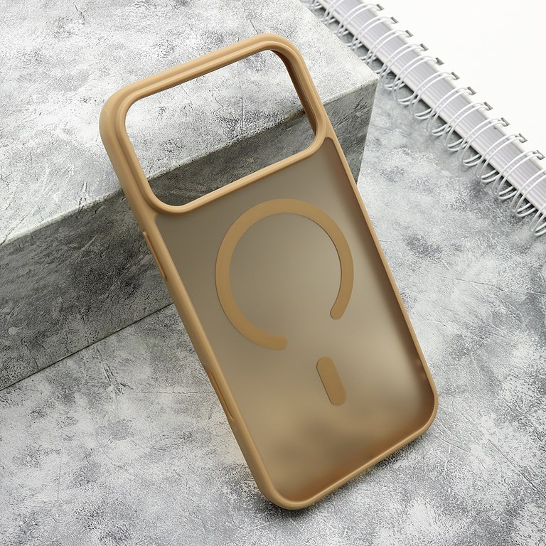 Zastitna maska (futrola) SILKY MagSafe mat - iphone 17 Pro Max (6.9) zlatna (MS)