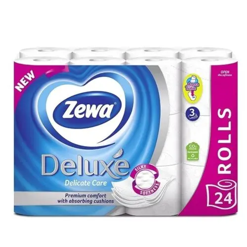 Zewa Toalet papir Deluxe Pure White troslojni 24 rolne