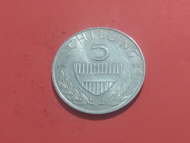 Austrija - 5 shilling 1974 god