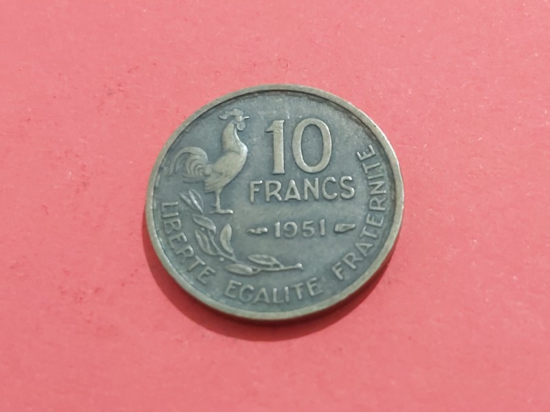 Francuska - 10 francs 1951 god