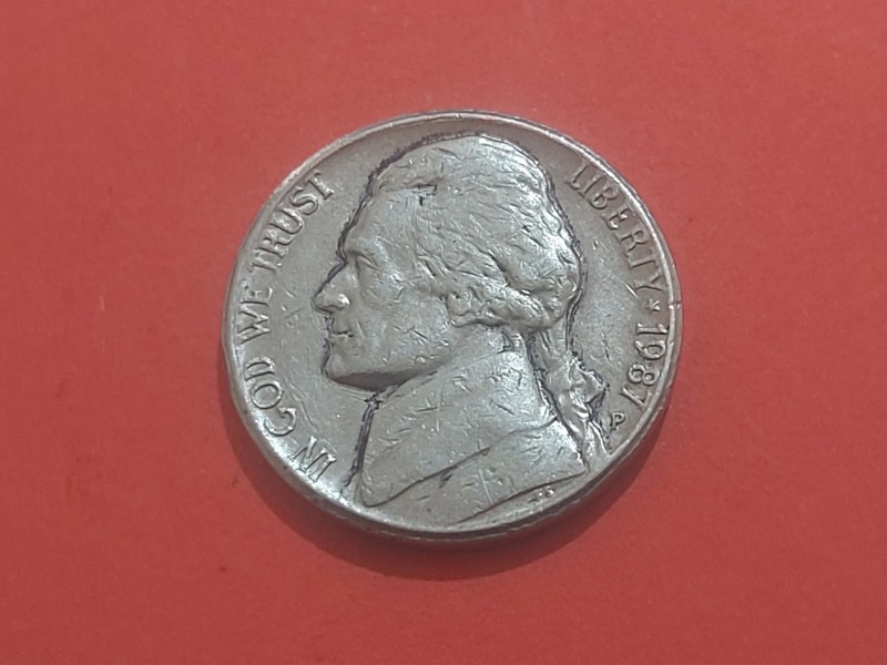 USA - 5 cent 1987 god P