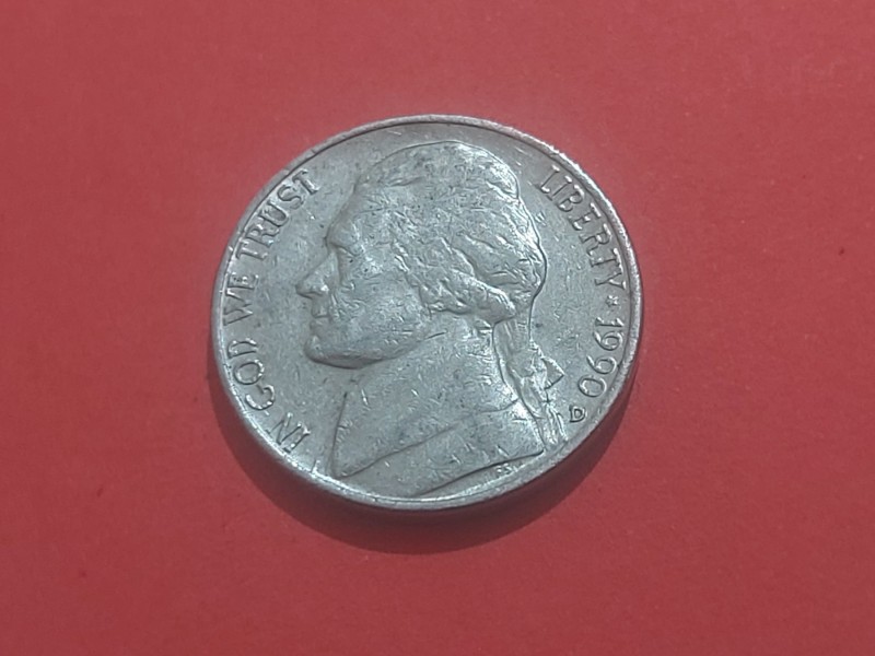 USA - 5 cent 1990 god D