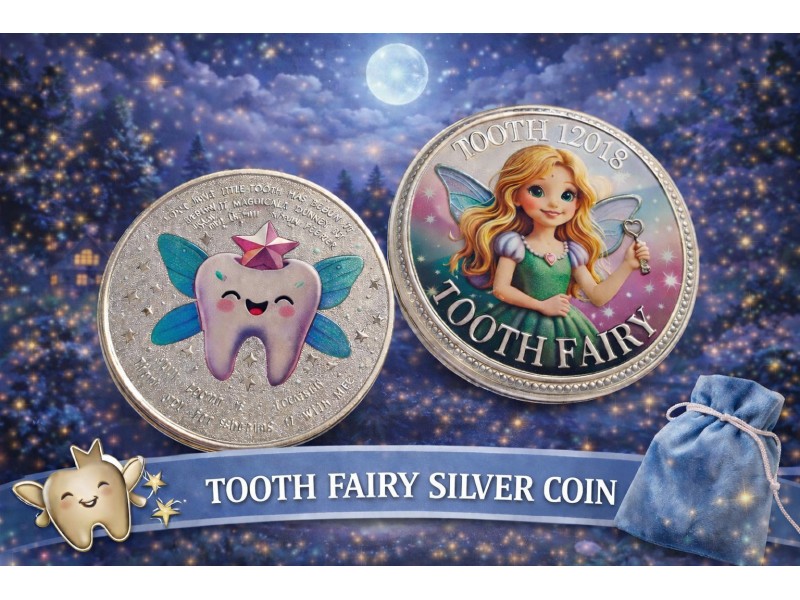 Zubic Vila novcic Silver Tooth Fairy NOVO