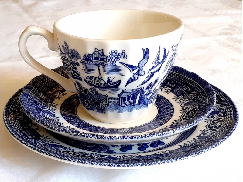 Porcelan Churchill Blue Willow set za čaj
