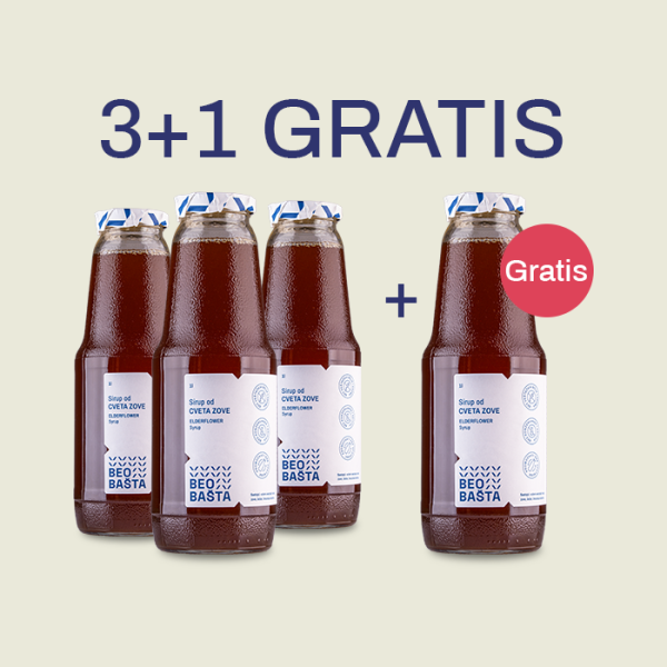 DOMAĆI SIRUP OD ZOVE SA LIMUNOM 3+1 GRATIS
