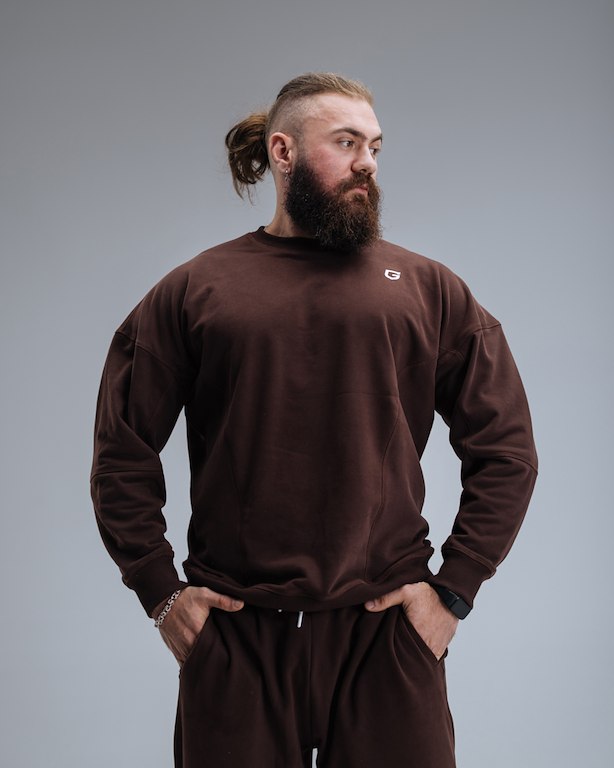 SPORTS CLUB Brown sweatshirt