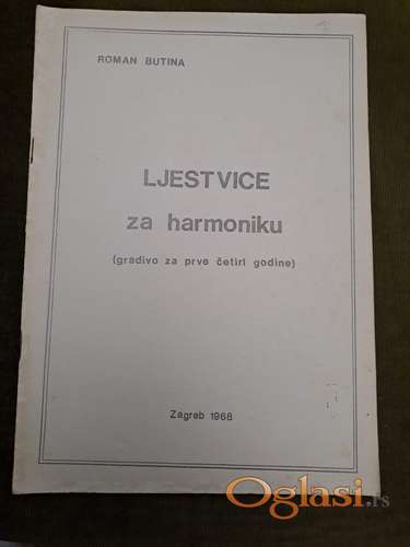 Lestvice za harmoniku (gradivo za prve četiri godine) Romana Butine