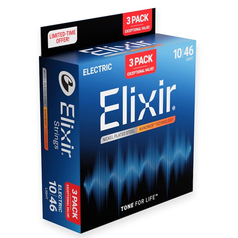 Elixir 12052 010/046 3 PACK 16567 Nanoweb