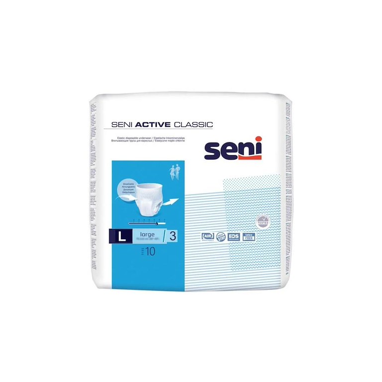 Seni® Active Classic L Gaćice za Inkontinenciju 10 Komada