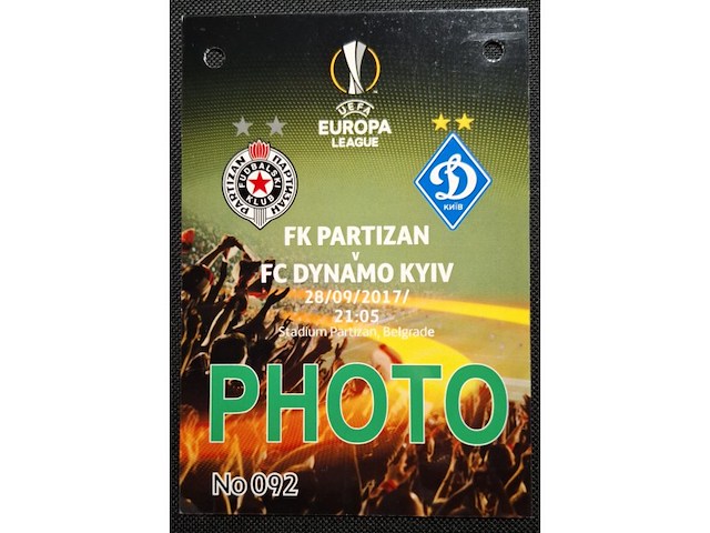 Partizan - Dinamo Kijev 28.09.2017. Akreditacija