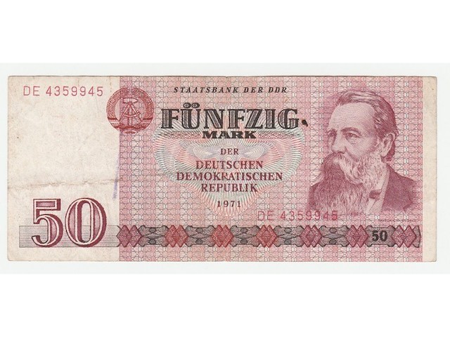 50 Mark der DDR (Maraka) - 1971 - Istočna Nemačka