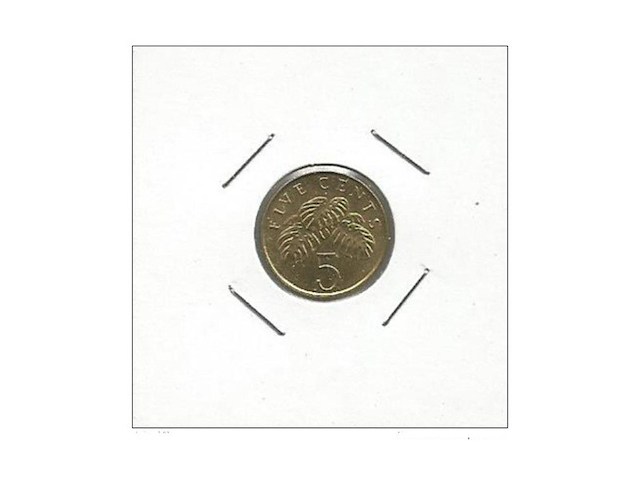 b2 Singapore 5 cents 1995. UNC