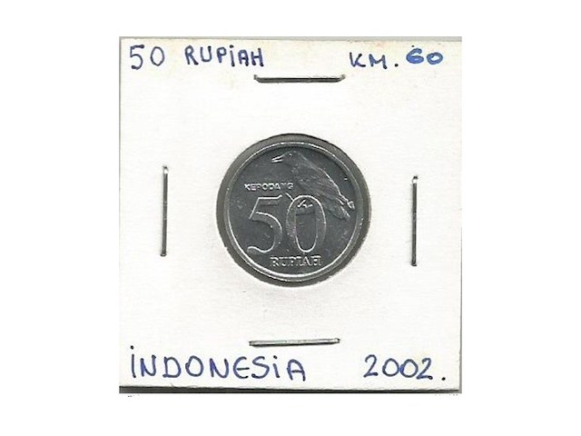 c6 Indonesia 50 rupiah 2002. UNC KM#60