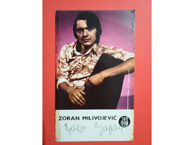 ZORAN MILIVOJEVIĆ -PROMO KARTA SA AUTOGRAMOM