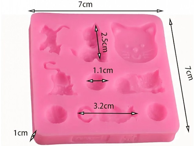 141. Silikonski kalup za dekoraciju