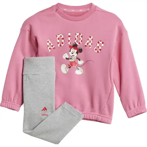 Adidas Komplet za bebe Disney Minnie Mouse, Roze-sivi