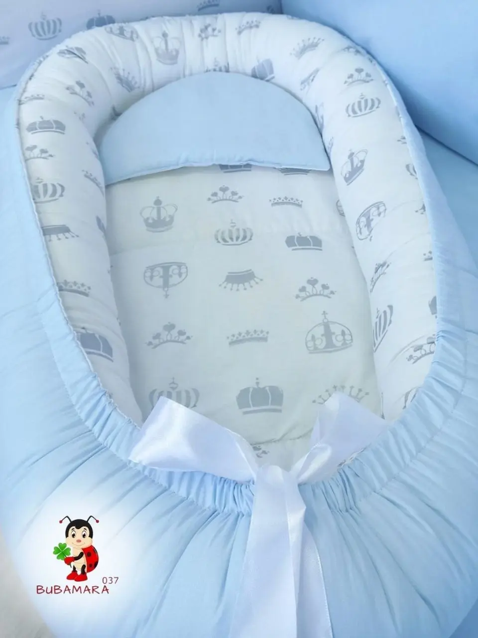 Bubamara037 Gnezdo za bebe Krune, Plavo