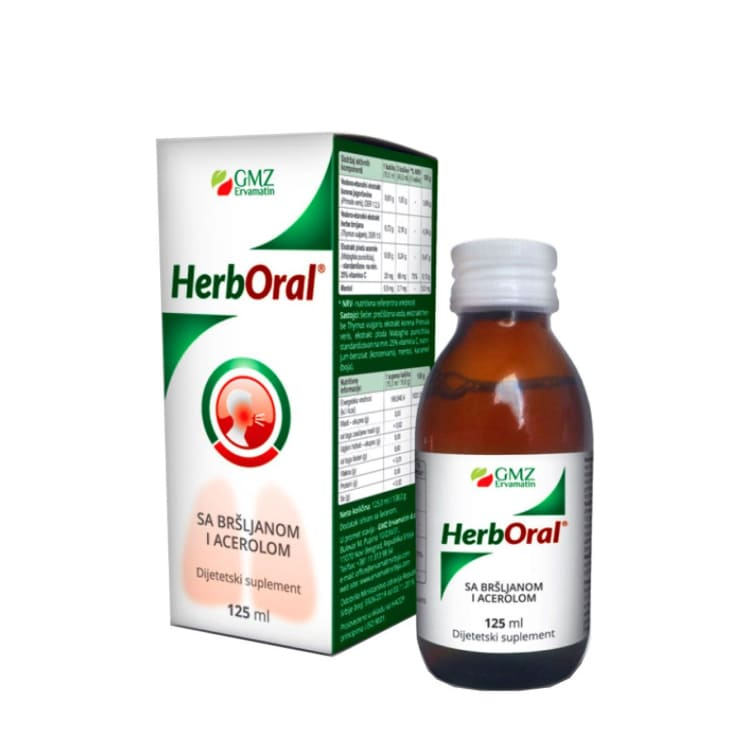 HerbOral sirup sa bršljanom i acerolom 125ml