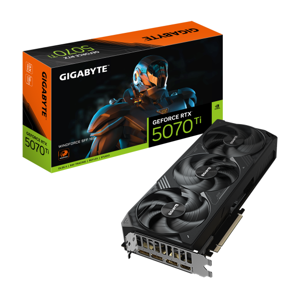 SVGA Gigabyte GeForce RTX 5070 Ti WINDFORCE, GV-N507TWF3-16GD