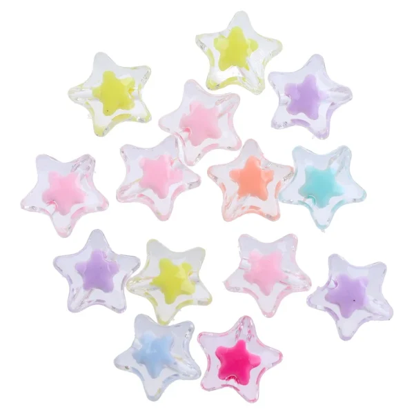 Crafty pearly, kraft perlice, zvezdice, miks, 14g