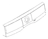 panel maska ELECTROLUX AEG ZANUSSI 140117291025 - 140117291025