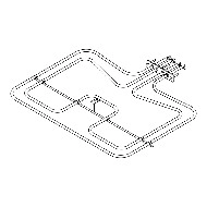 ste ELECTROLUX AEG ZANUSSI grejac gornji 800W+1650W dupli 8583970129018 - 8583970129018
