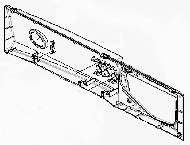 panel maska ELECTROLUX AEG ZANUSSI ZWF265W - 50294762005