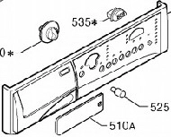 panel maska ELECTROLUX AEG ZANUSSI EW1289 - 1321183608