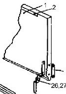 STE ELECTROLUX AEG ZANUSSI POKLOPAC GORNJI STEDNJAKA - 3556039026/3558016055